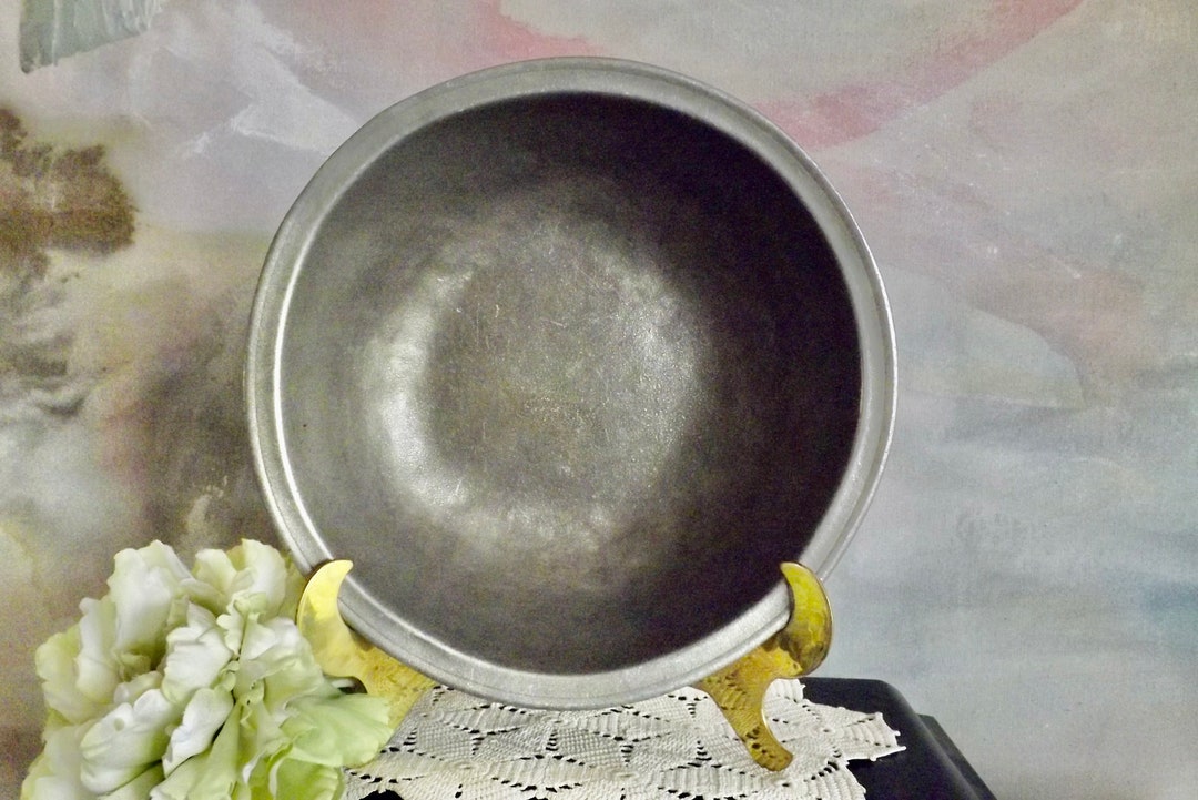 Pewter Serving Bowl Early American Colonial Decor by Wilton Armetale ...