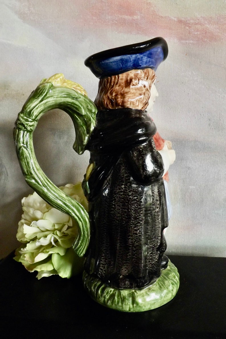 Vintage Toby Pitcher by Fitz & Floyd Pilgrim Man_majolica | Etsy