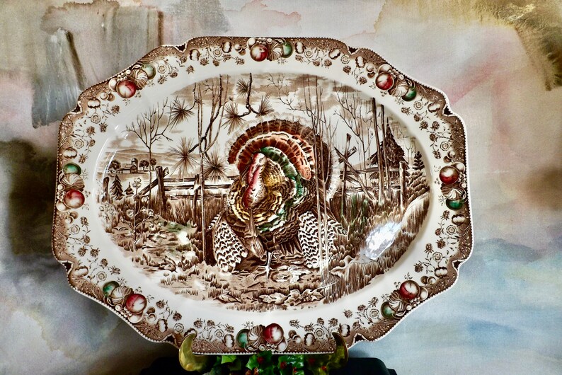 Vintage His Majesty Johnson Brothers 20 Turkey Platter - Etsy