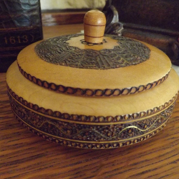 Wood Turned Box - Etsy