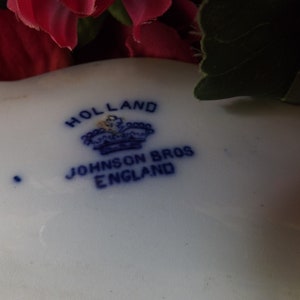 Flow Blue Johnson Brothers Holland Pattern Oval Platter Dish 12.5" - Etsy