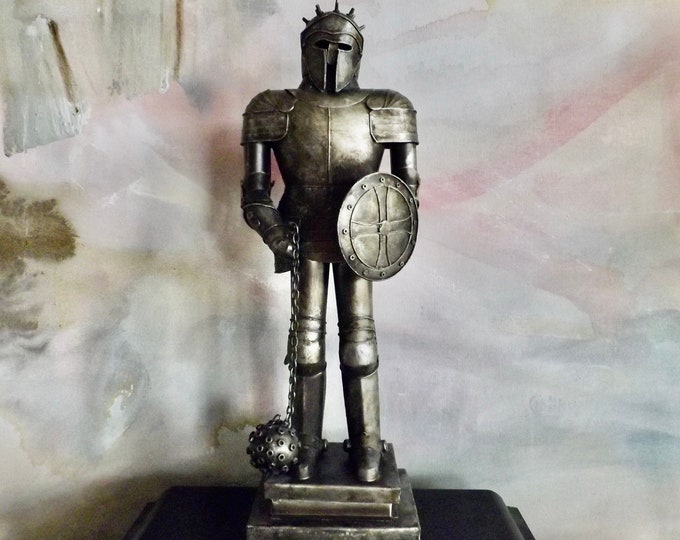 Medieval Metal Knight Suit of Armor Statue With Flail Model 18 ...