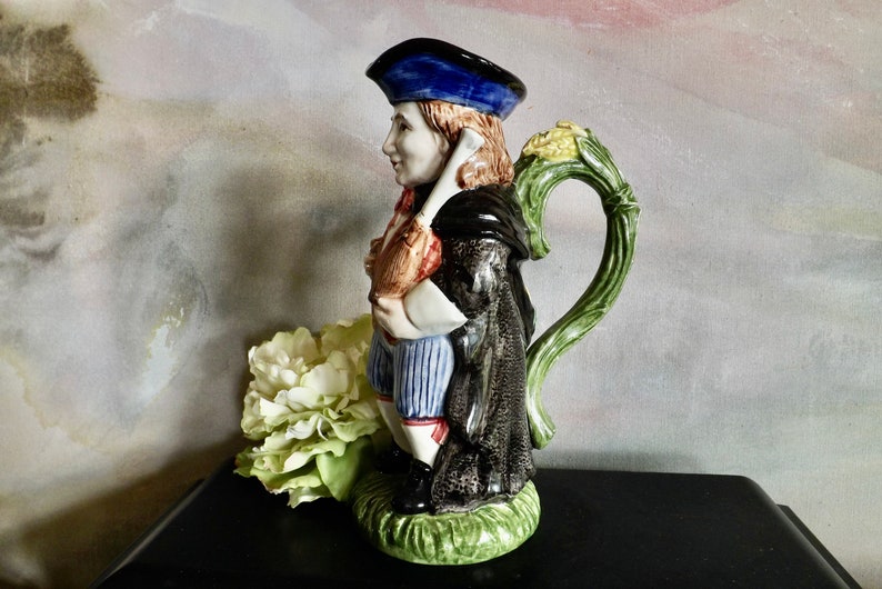 Vintage Toby Pitcher by Fitz & Floyd Pilgrim Man_majolica | Etsy