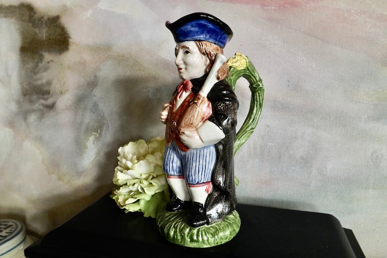 Vintage Toby Pitcher by Fitz & Floyd Pilgrim Man_majolica | Etsy