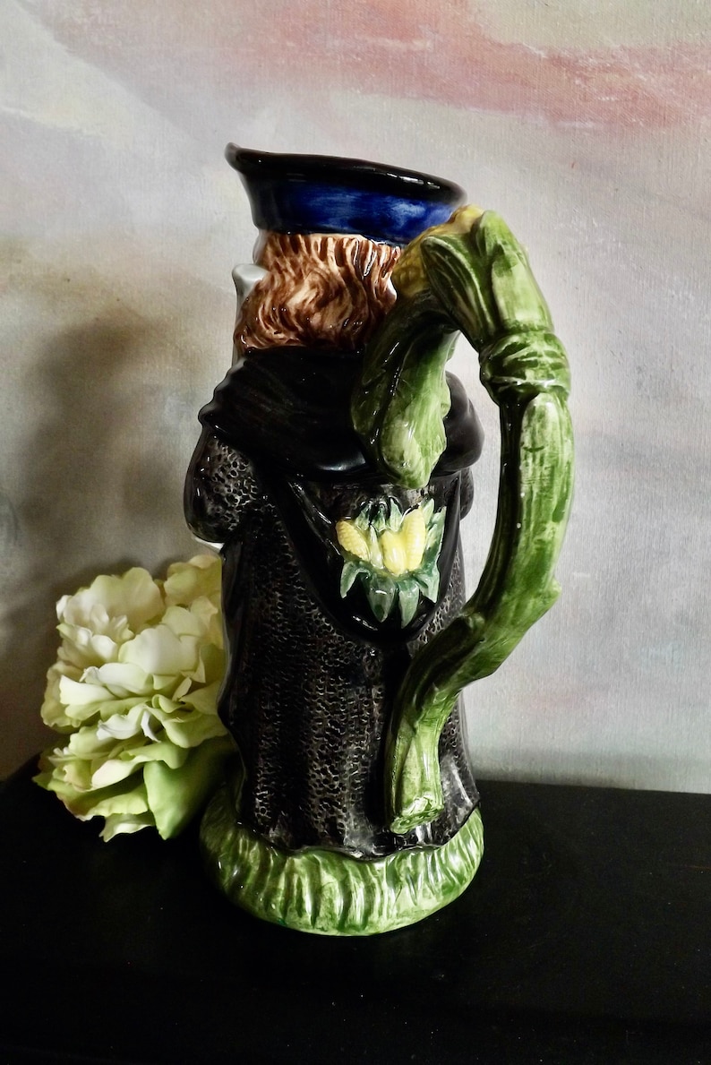 Vintage Toby Pitcher by Fitz & Floyd Pilgrim Man_majolica | Etsy
