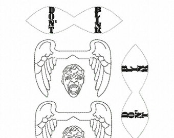 DIGITAL FILE Don't Blink Angel Statue Inspired 3D Felt Bow | Etsy