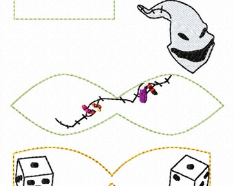 DIGITAL FILE J-unketsu Uniform Murder La Kill Inspired 3D Felt Bow 4x4 ...