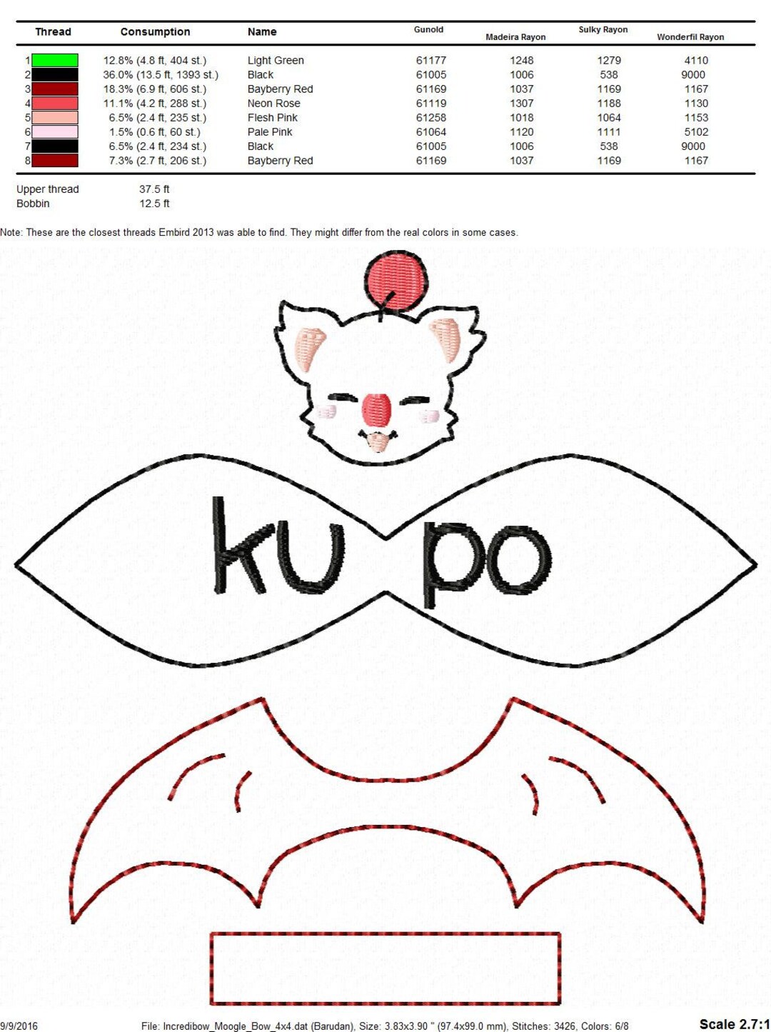 DIGITAL FILE Very Helpful Creature From Final Fantasy Inspired 3D Felt ...