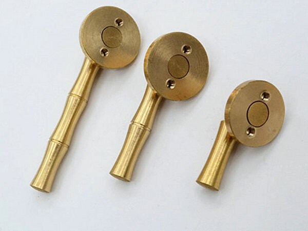 Brass Drop Knob Bamboo Dresser Knobs Drawer Knob Pulls Handles | Etsy