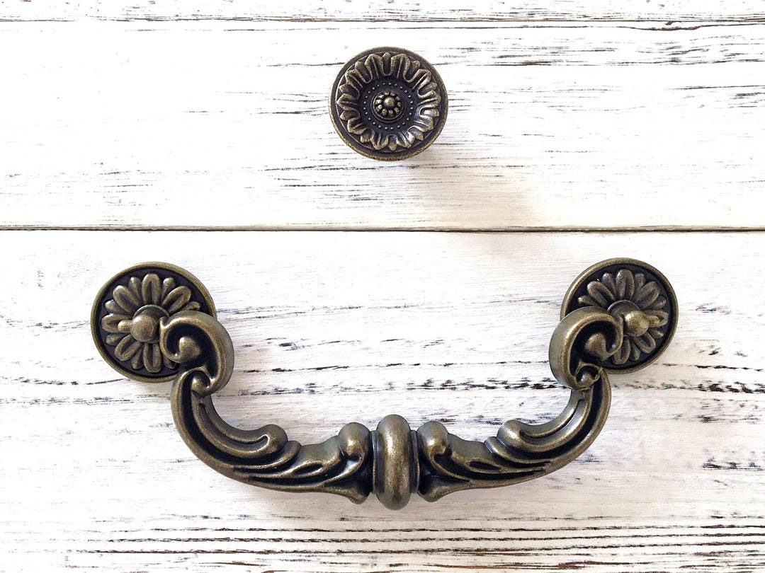 6" Drop Bail Drawer Knobs Pulls Handles Dresser Knob Antique Bronze ...