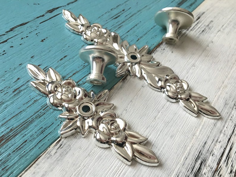 Green Knob Shabby Chic Dresser Knobs Drawer Pull Handles | Etsy