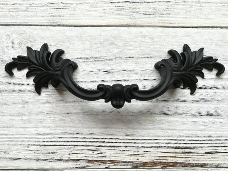 3 3.75 Dresser Knobs Pulls Leaf Leafy Drawer Pull | Etsy