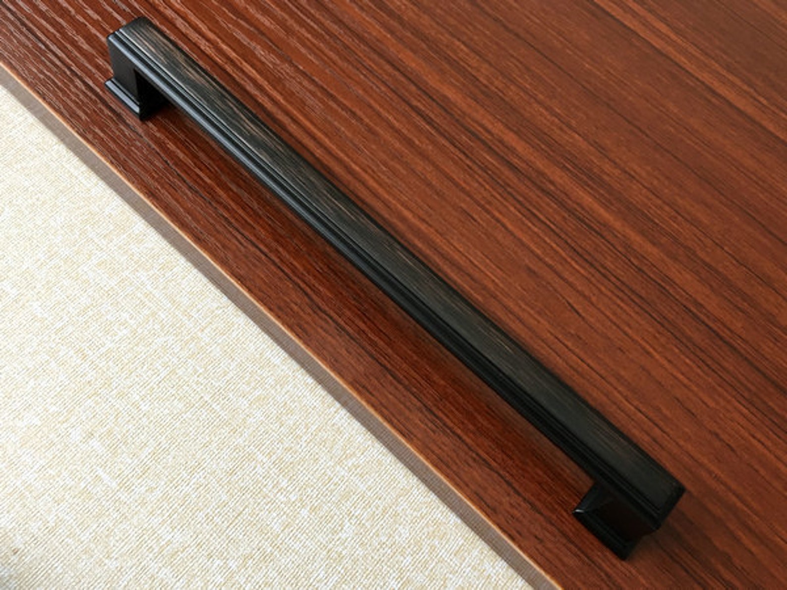 Oil Rubbed Bronze Black Cabinet Handle Knobs Pull Drawer Pulls | Etsy