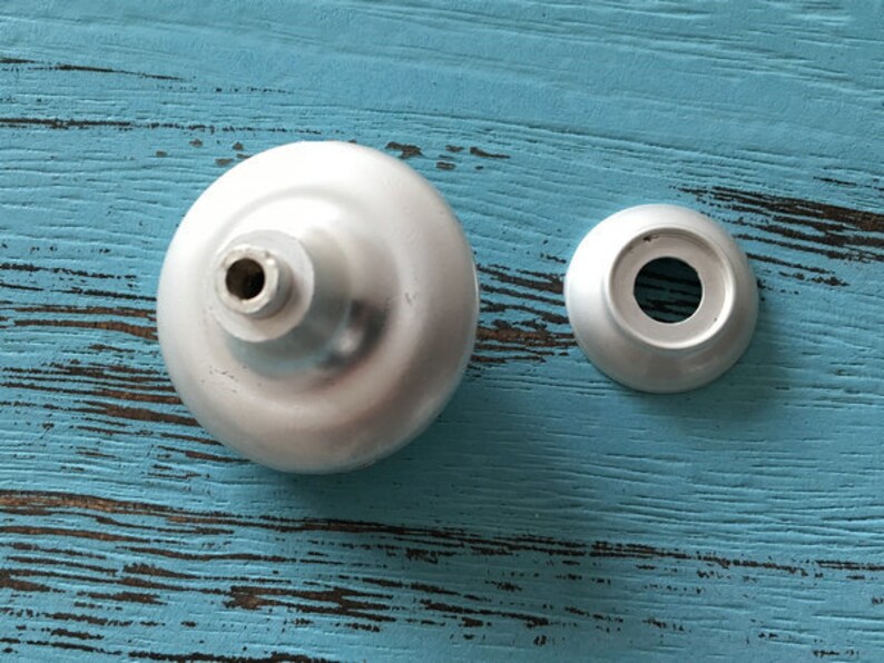 Silver White Knob Shabby Chic Cabinet Knob Pull Dresser Knob - Etsy
