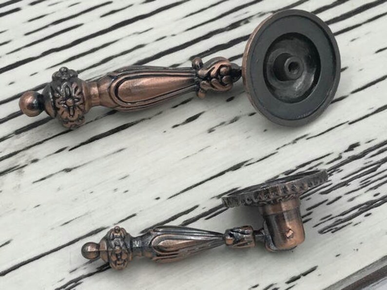 Black Drop Pulls Pendant Style Drawer Knob Pull Red Bronze - Etsy