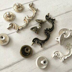 4.25 Shabby Chic Drawer Pulls Handles Dresser Knob Cream - Etsy