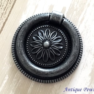 Drawer Knob Cabinet Pull Handles Dresser Pulls Kitchen Cabinet Door Antique Bronze Black Pewter ...