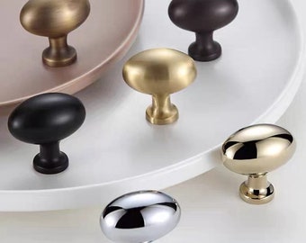 Hammer Gain Flat Brass Knob, Drawer Solid Brass Knobs, Improvement Knobs, Furniture Replacement ...