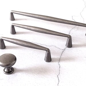Cabinet Pulls Antique Pewter Cabinet Pull Handles Drawer Pulls - Etsy