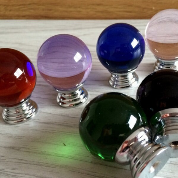 Amber Glass Knobs - Etsy