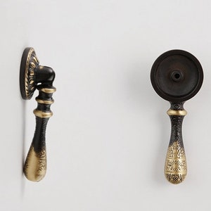 Vintage Style Brass Pendant Drop Pulls Farmhouse Teardrop Pulls ...