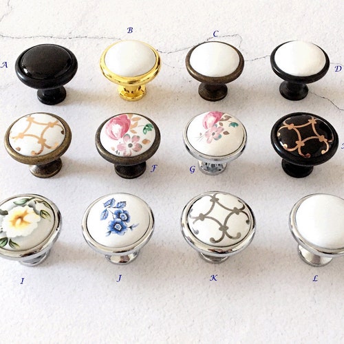 Ceramic Pumpkin Knobs Dresser Knob / Antique Bronze Drawer - Etsy