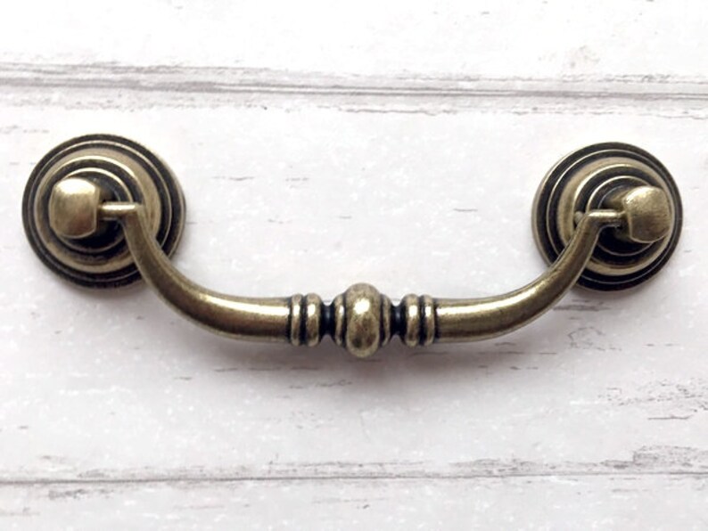 3.5 Drop Bail Swing Drawer Pull Handles Knob Dresser - Etsy