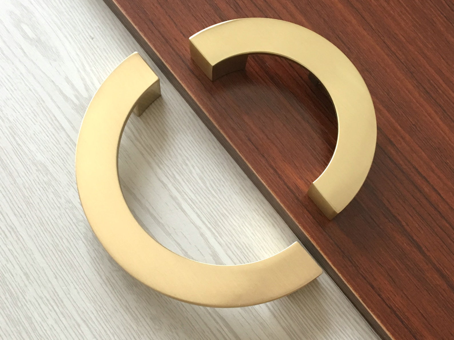 3.75 5 Half Circle Drawer Pull Wardrobe Handles | Etsy