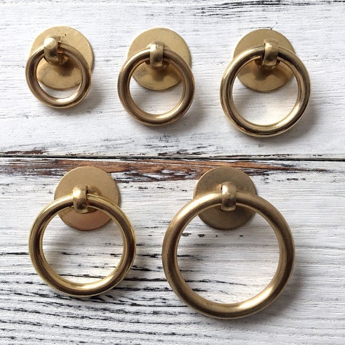 6 Vintage Style Bail Drawer Pull Handle Dark Antique | Etsy