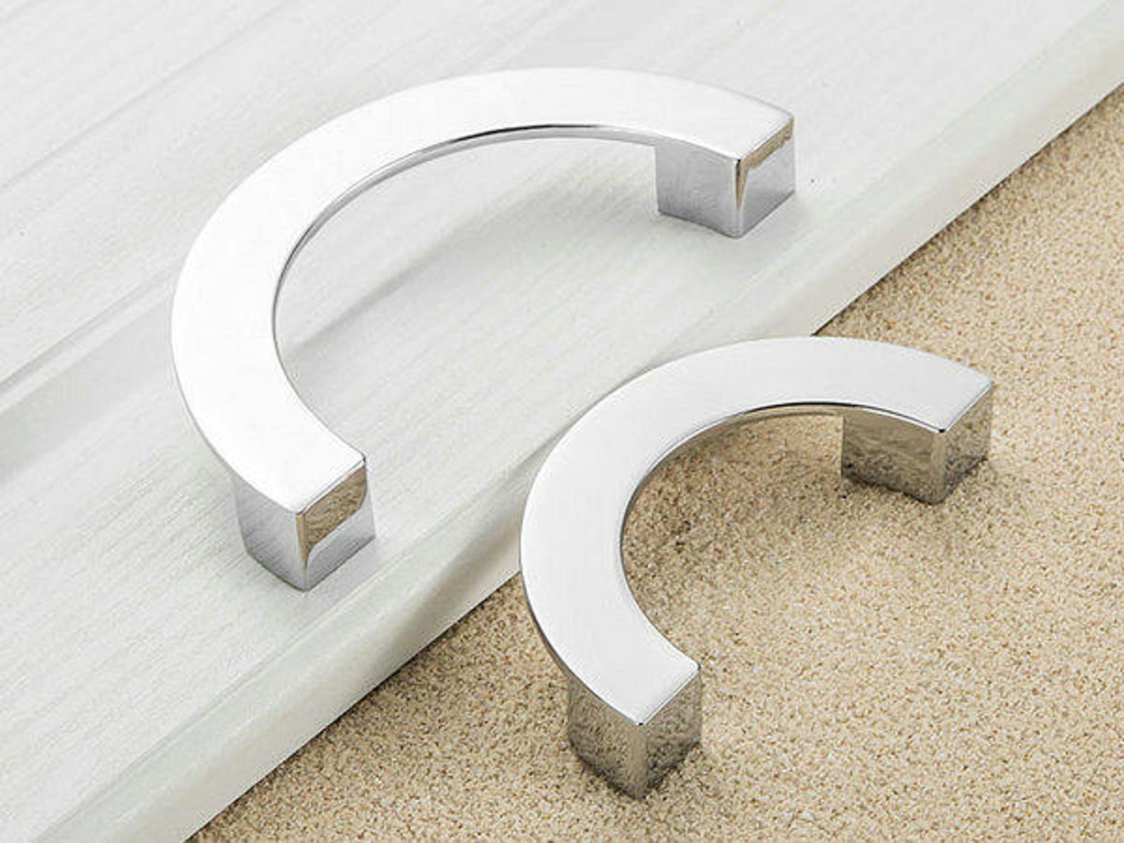 3.75 5 Half Circle Drawer Pull Wardrobe Handles - Etsy