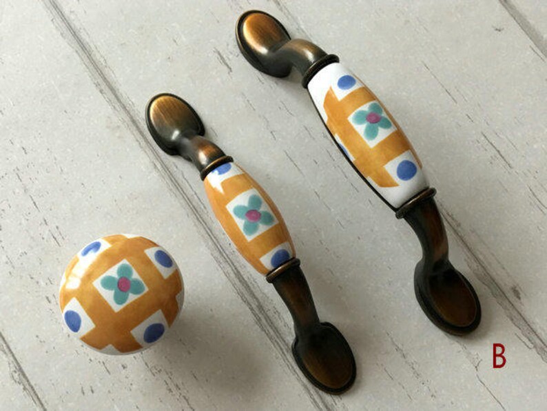 3 3.75 Flower Knobs Dresser Pulls Drawer Knobs - Etsy