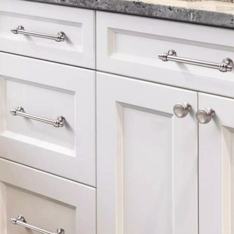 Brushed Nickel Cabinet Pulls - Etsy