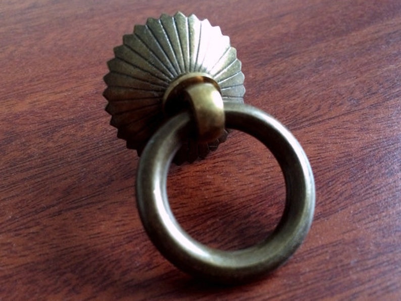 Small Drawer Pull Knobs Handles Dresser Drop Pulls Rings / - Etsy