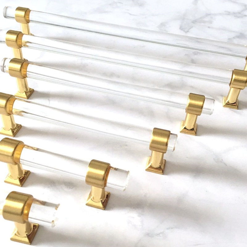 Glass Drawer Pulls - Etsy