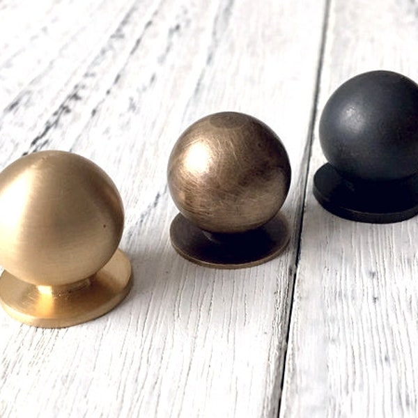 Small Brass Knobs - Etsy