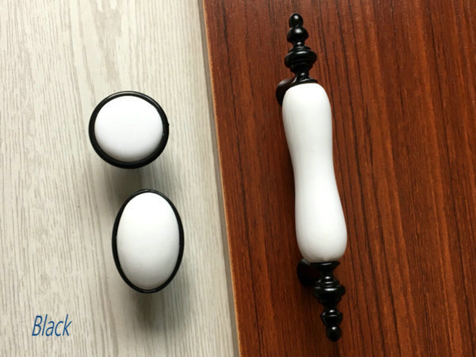 3 C-C Drawer Pulls Handles Knobs Ceramic Knob Dresser | Etsy