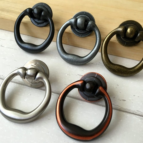 Drop Ring Drawer Pull Knob Handles Dresser Pulls Cabinet Door - Etsy
