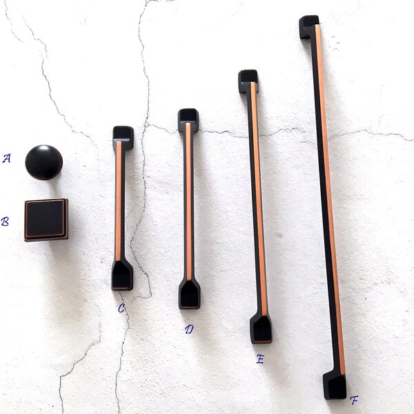 Copper Cabinet Pulls - Etsy
