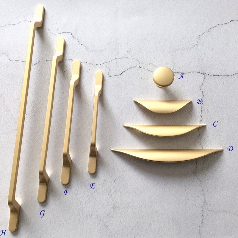 Gold Kitchen Handles - Etsy