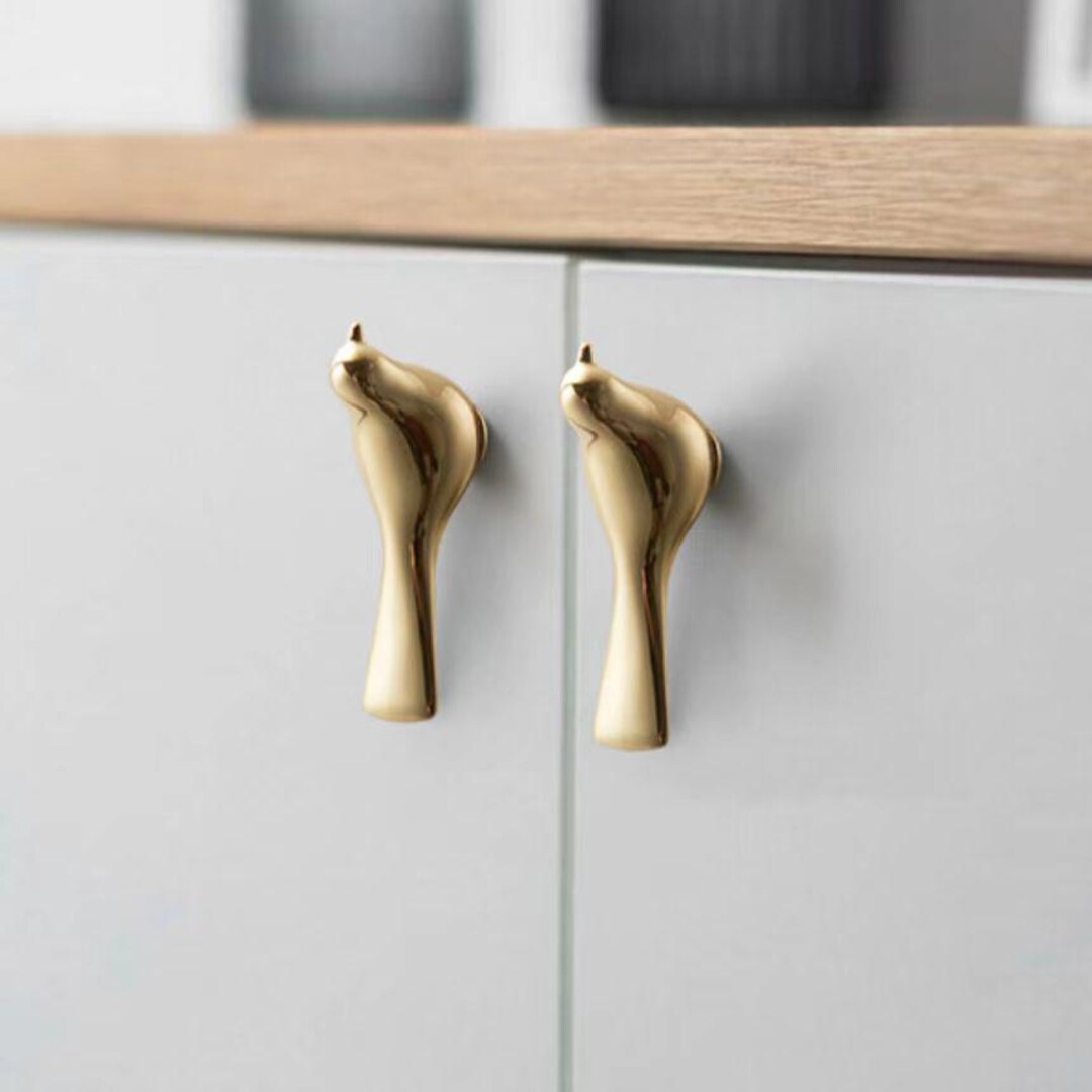 Bird Dresser Drawer Knob Pigeon Animal Cabinet Pull Nature Kitchen ...