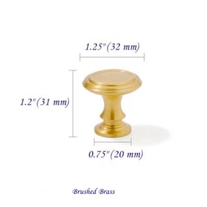 Mid Century Modern Solid Brass Cupboard Knobs Dresser Pulls Stylish Drawer Knobs Gold Chrome ...