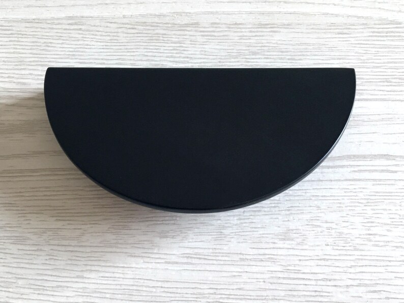 1.25 2.5 C-C Half Circle Pull Black Drawer Pulls | Etsy Canada