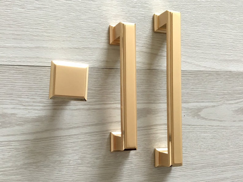 3.75 5 Gold Cabinet Pulls Handles Knobs Dresser | Etsy