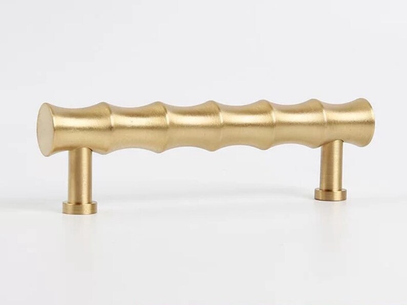 Brass Drawer Pull Bamboo Cabinet Handles Dresser Knob Drawer - Etsy