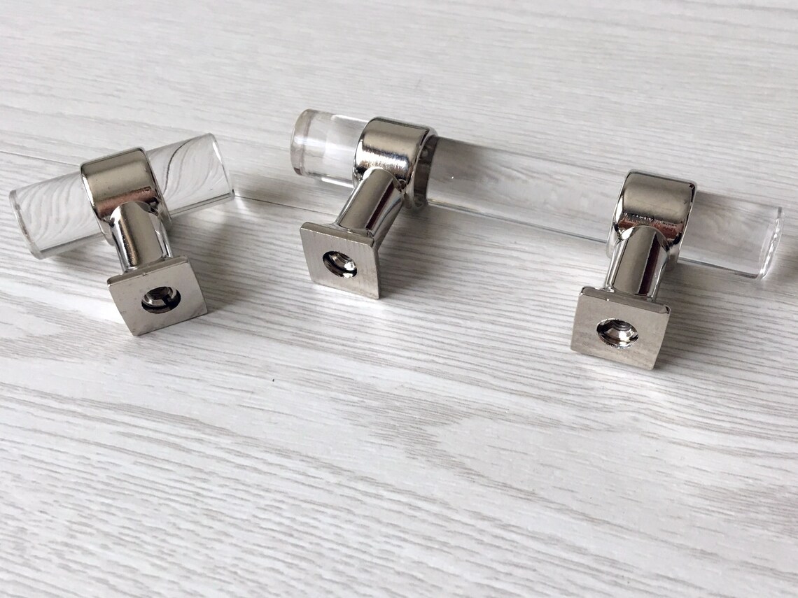 2 1.75 Acrylic Drawer Pull Handles Dresser Pulls - Etsy