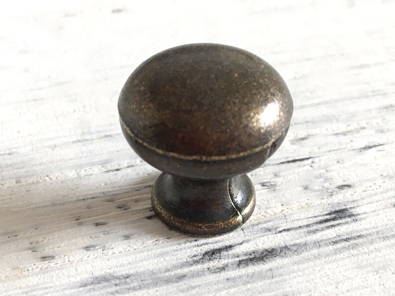 Small Knob Rustic Knob Back Plate Vintage Look Dresser Knobs - Etsy
