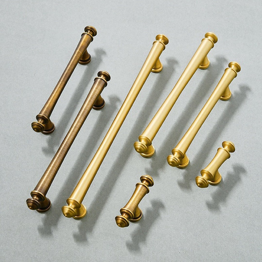 Brass Cabinet Pulls Handles Knobs Antique Bronze Dresser Knob Pulls ...