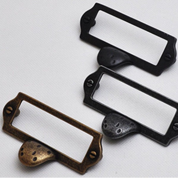 Label Drawer Pull - Etsy