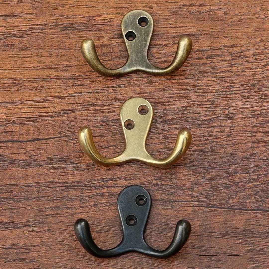Brass Wall Hooks Wall Hook Decorative Hooks Wall Hook Antique Bronze ...