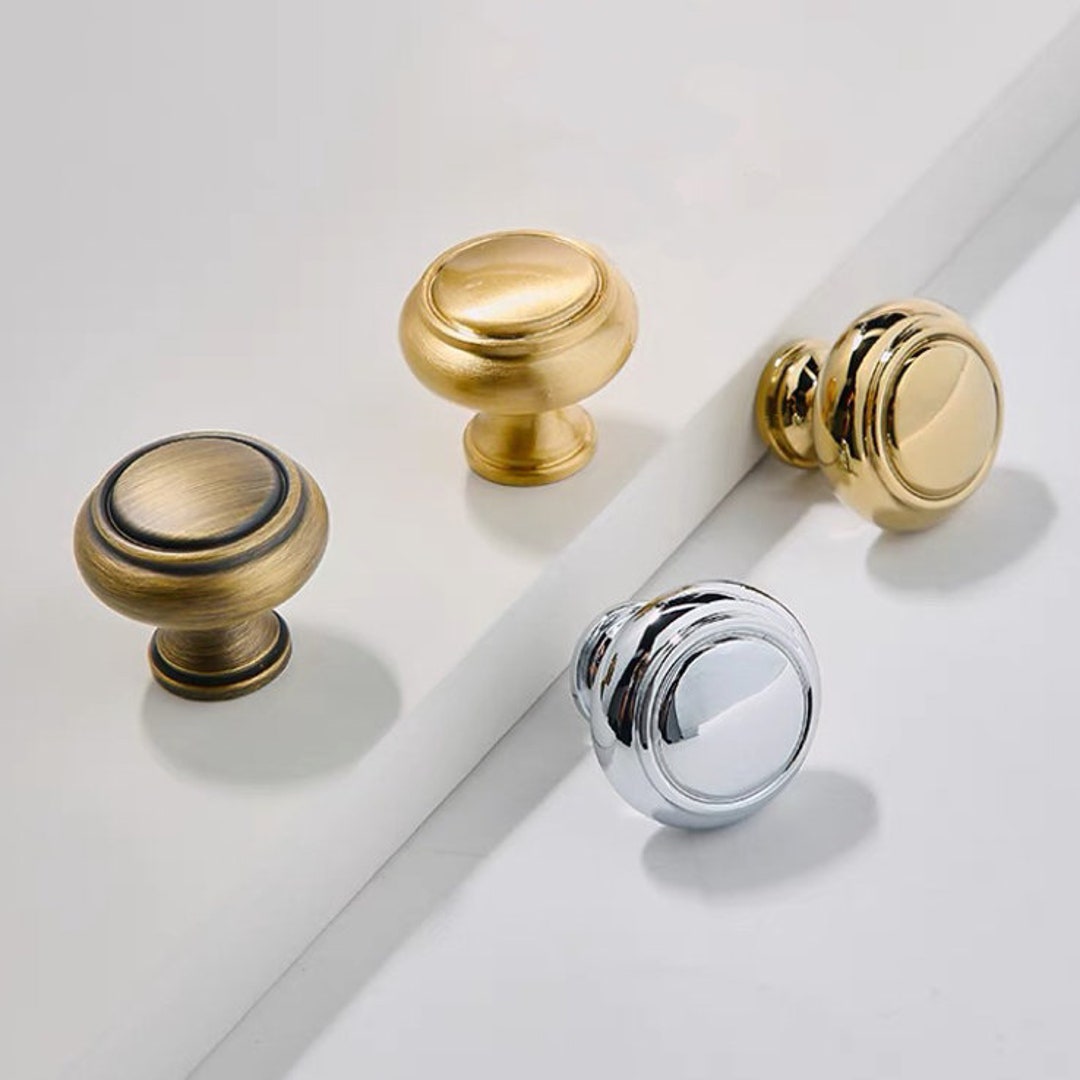 Mid Century Modern Solid Brass Coffee Knobs Dresser Pulls Stylish ...